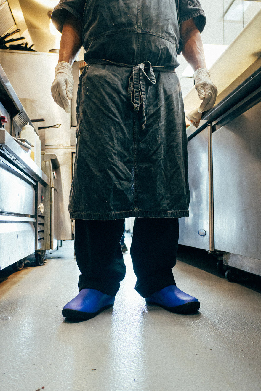 The Clog | Black Speckle | Sustainable Non-Slip Work Clogs - Snibbs