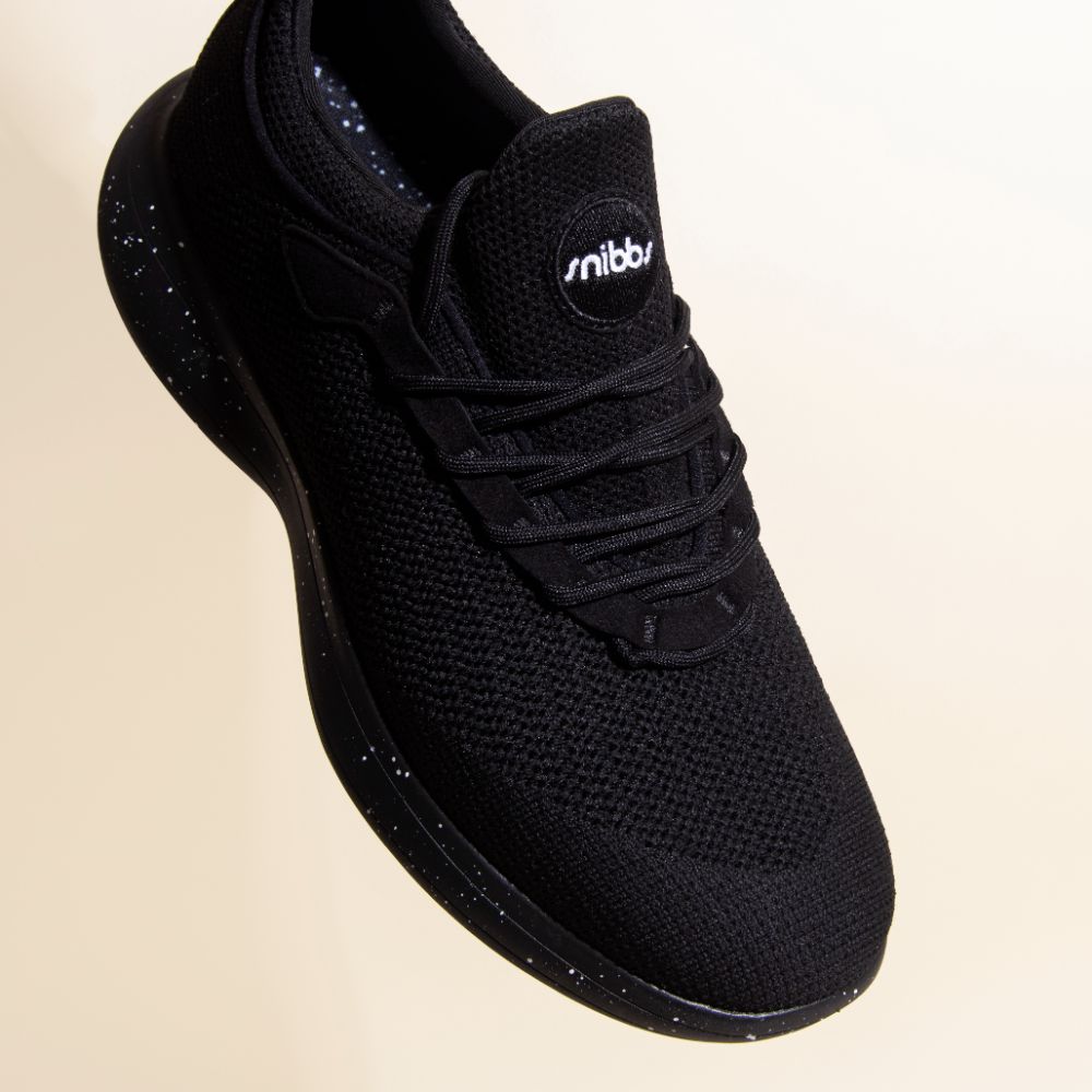 Orbit Core Black Slip-On Work Sneaker | Lightweight & Flexible | Snibbs