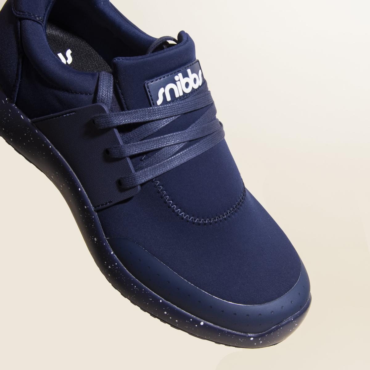 Spacecloud 2.0 Nebula Blue: Dark Blue Work Sneakers - Snibbs